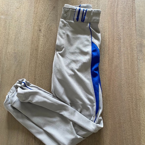 Champion | Bottoms | Yl Champro Gray Blue Baseball Pant T8 | Poshmark